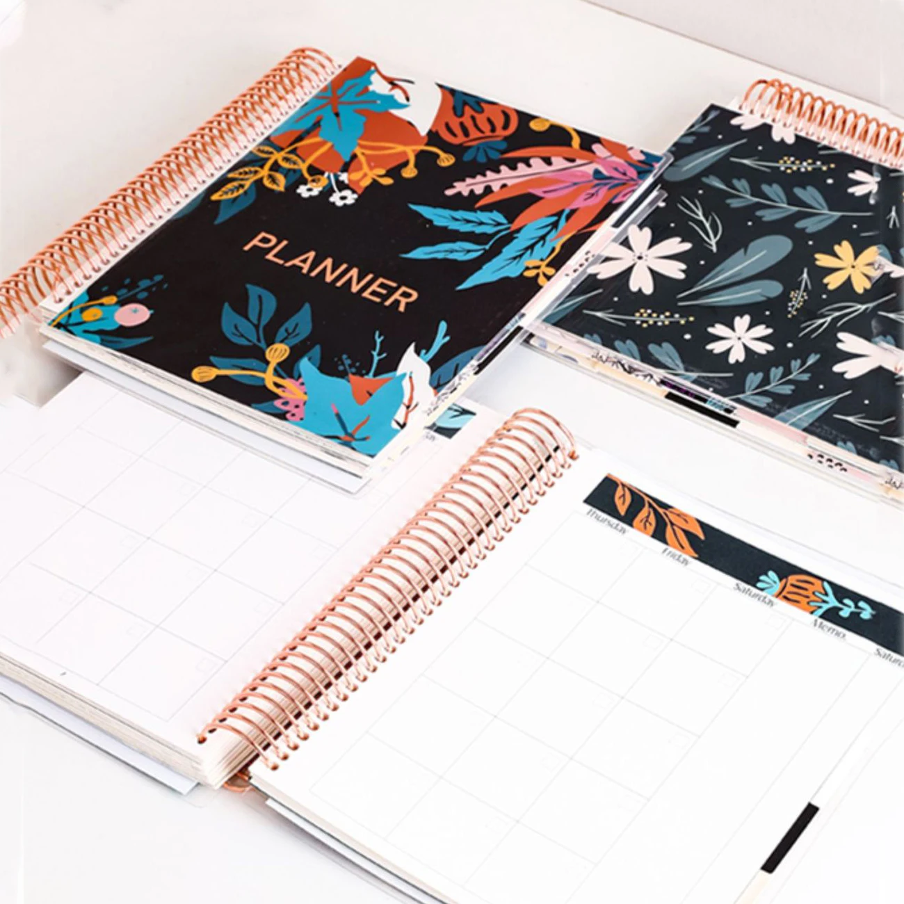 Custom B5 Spiral Hardcover Large Notebooks College Ruled Journals With ...