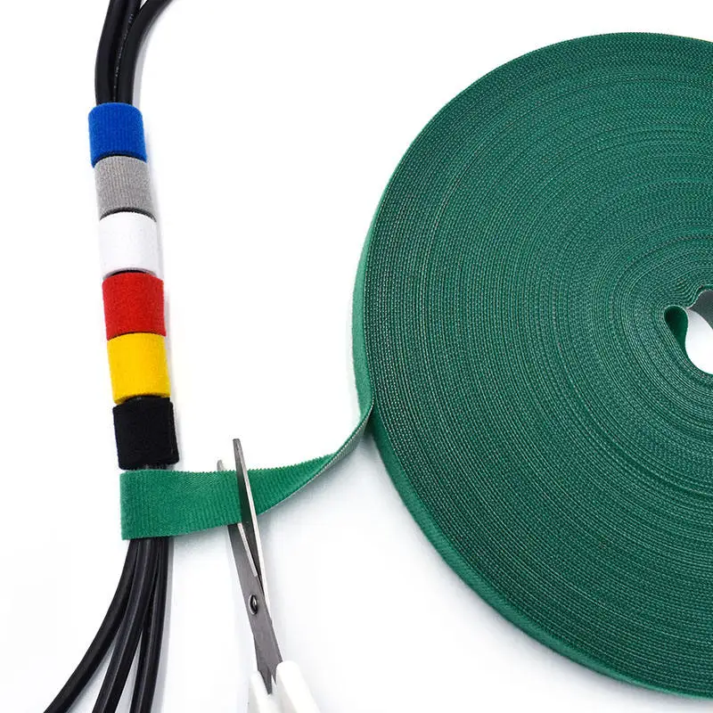 Custom Velcroes Cable Ties Printed Brand Logo Hook and Loop Strap