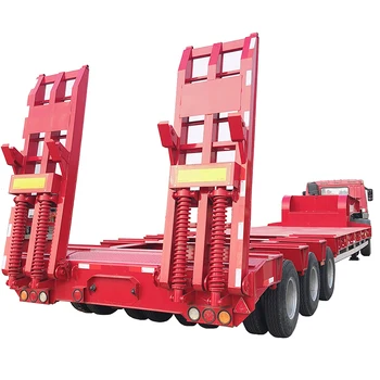 Heavy Duty Front Loading Detachable Gooseneck Lowbed Lowboy Low Bed Boy ...