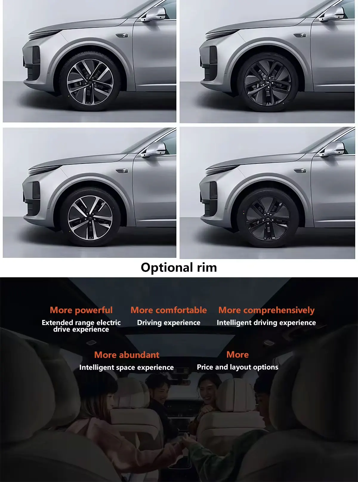 Lixiang L6 2024 Hybrid Large SUV New Car 5 Seaters Luxury Electric Li Auto L6 Pro Max Four Wheel ...