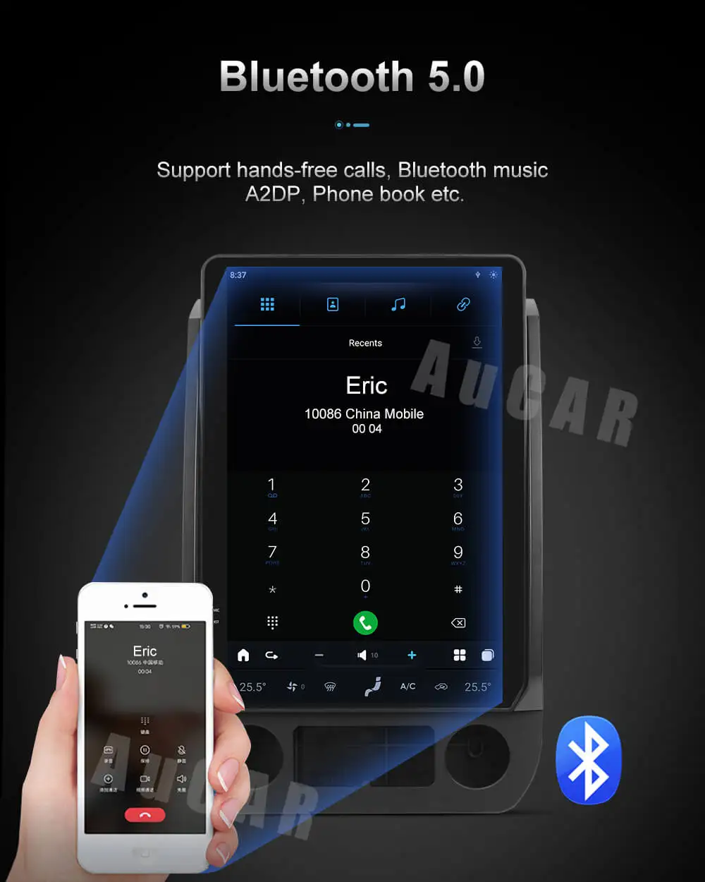 Aucar 14.4'' Android 11 Latest Tesla Screen Car Radio Gps Navigation ...