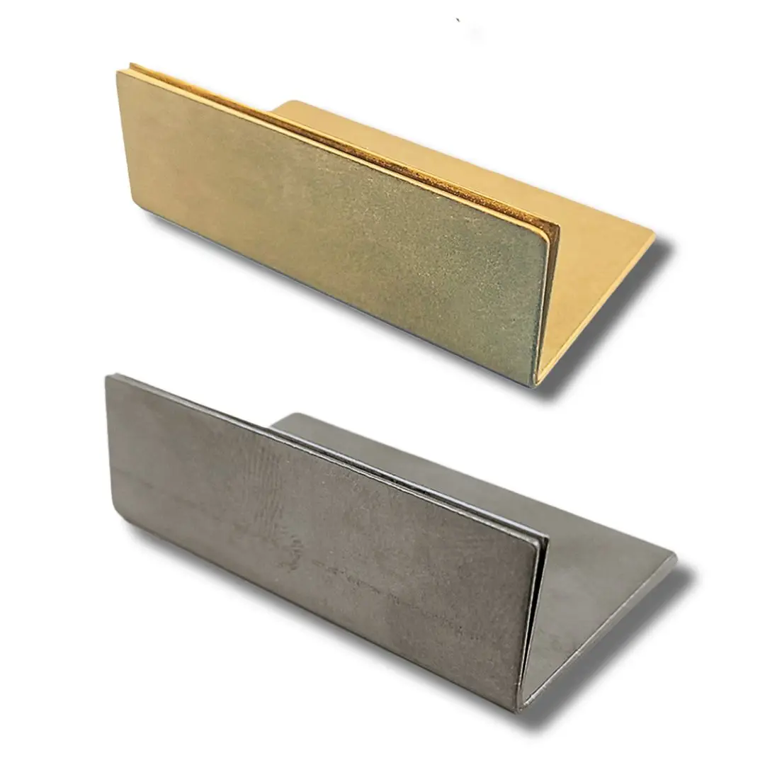 L-shaped Antique Finish Brass Greeting Card Display Stand Holder - Buy ...