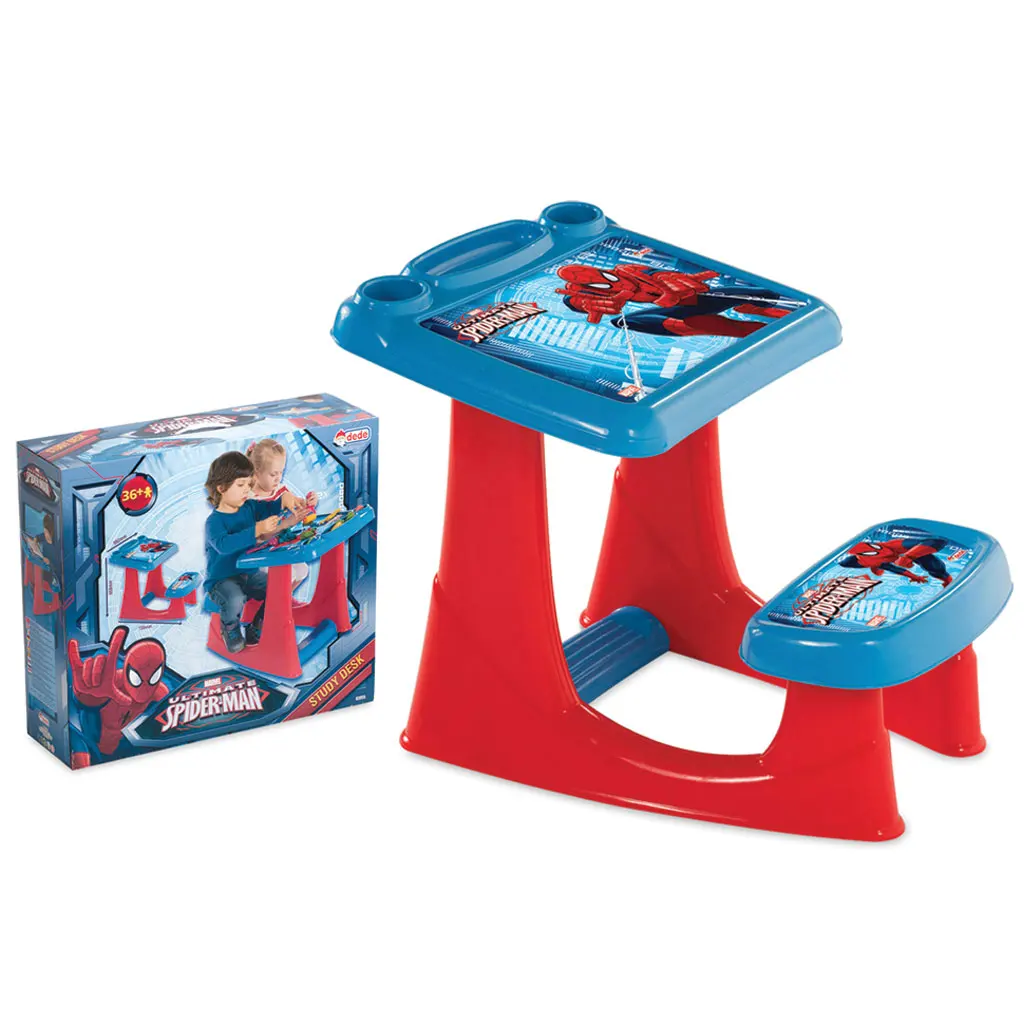 Spiderman Study Desk Kids Chair Licensed Products Comfortable Seating ...