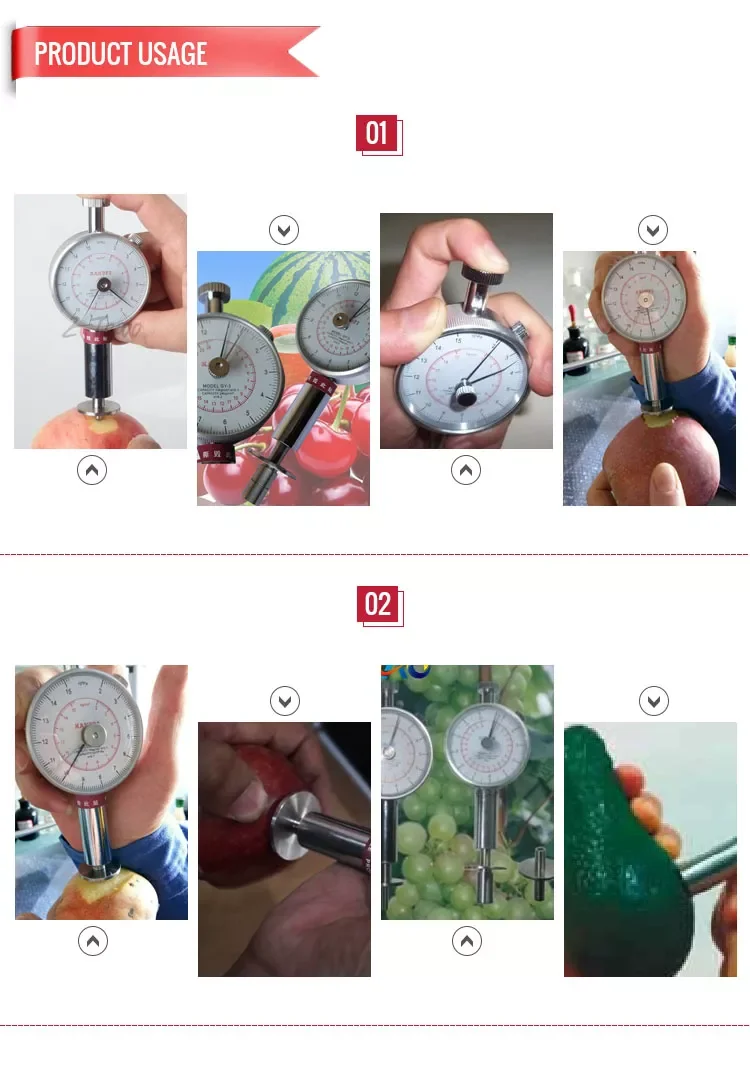 GY-3 Fruit Firmness Meter - Accurate Hardness Tester