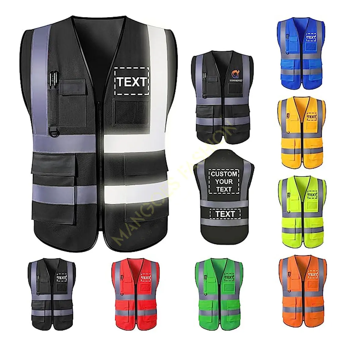 Hi Viz Safety Workwear Vests - High Quality & Customizable
