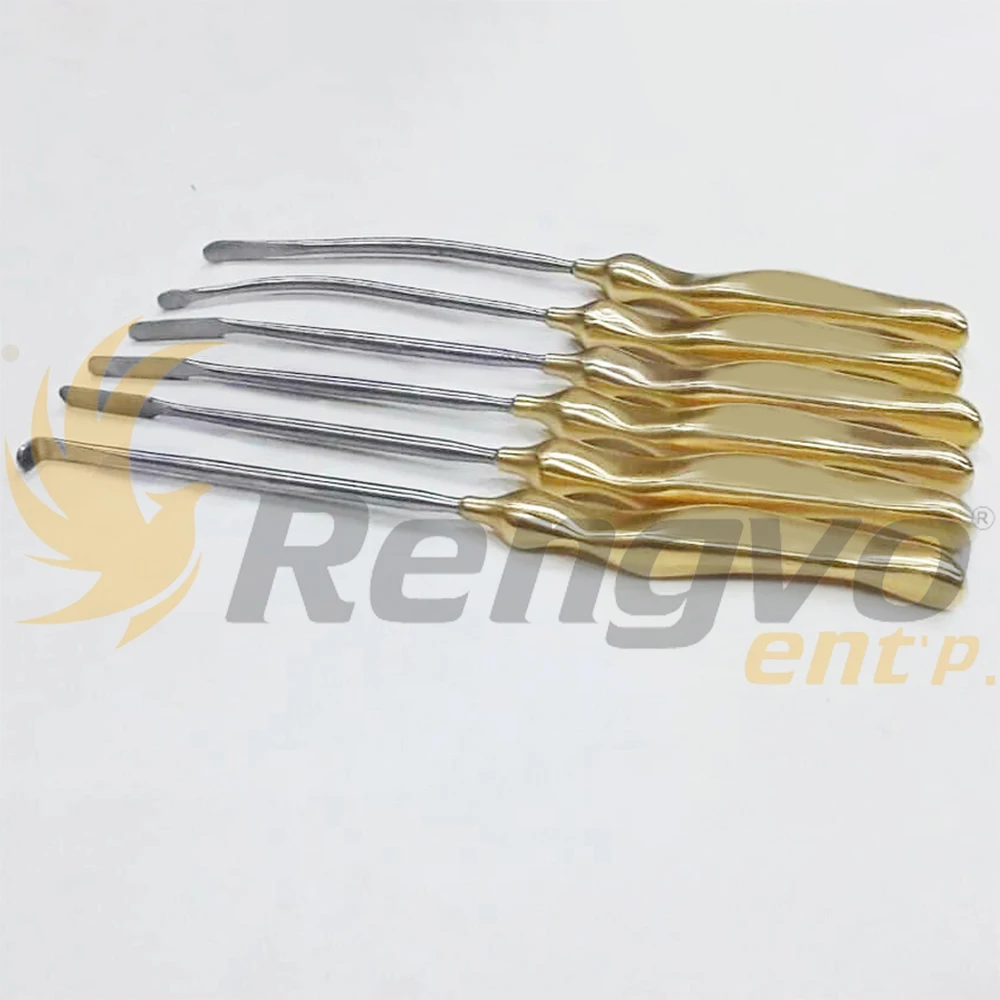 1 Plastic Surgery Brow Lift & Face Lift Instruments Scalp Elevator Gold ...