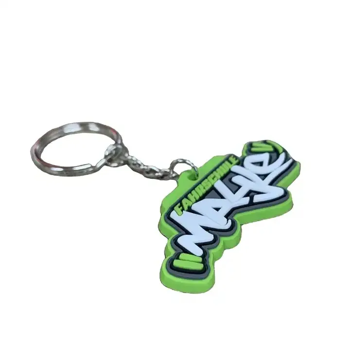 PVC Custom Logo 2d Soft Pvc Plastic Keychain metal gift anime Rubber ...