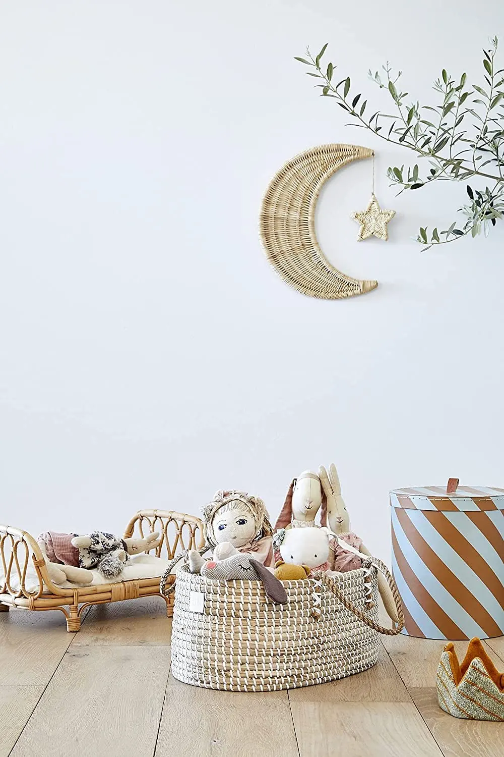 Low Price Sustainable Eco Friendly Seagrass Nappy Caddy Baby Diaper ...