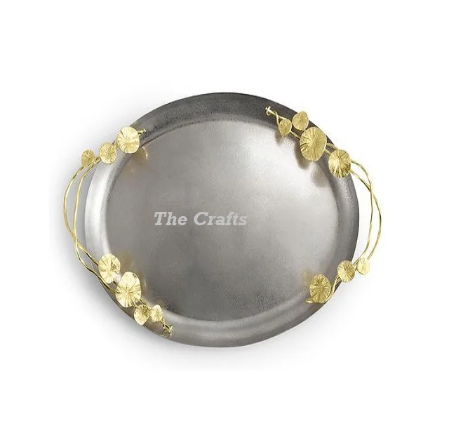 Extremely Good Design Tray In Wooden And Mother Of Pearl Work Serving ...