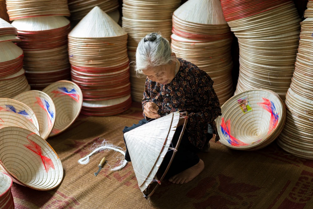 Vietnamese Non La Conical Hat - Eco Friendly & Handmade