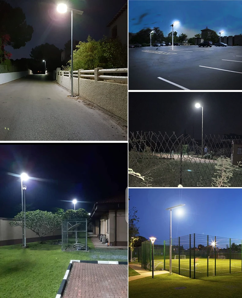 Remote Control Solar Street Light With High Lumens Aluminum Alloy ...
