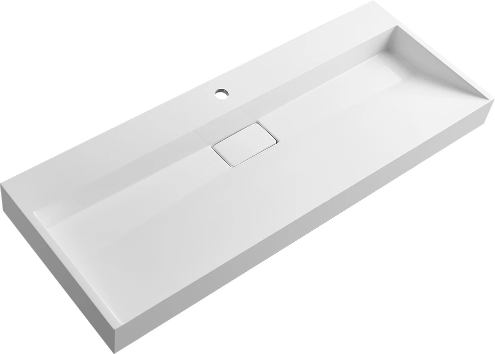 Solid Surface Polyresin Coating Countertop Hand Wash Basin for Bathroom ...