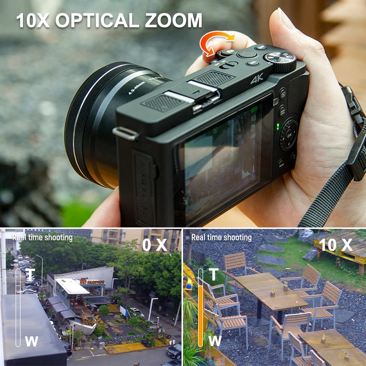 Factory Supply Auto Focus Anti-shake 4k Camera Video Camcorder 10x ...