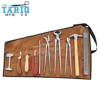 New Arrival 2024 Professional Farrier Kit Hoof Trimming Set Nipper Rasp Hammer Hoof Tools Kit ...