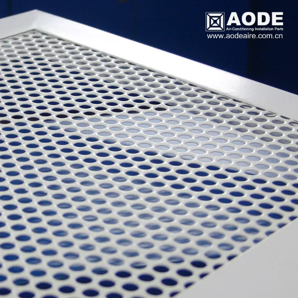 Hvac Aluminium Perforated Metal Grille With Fixed Core - Buy Air Vent ...