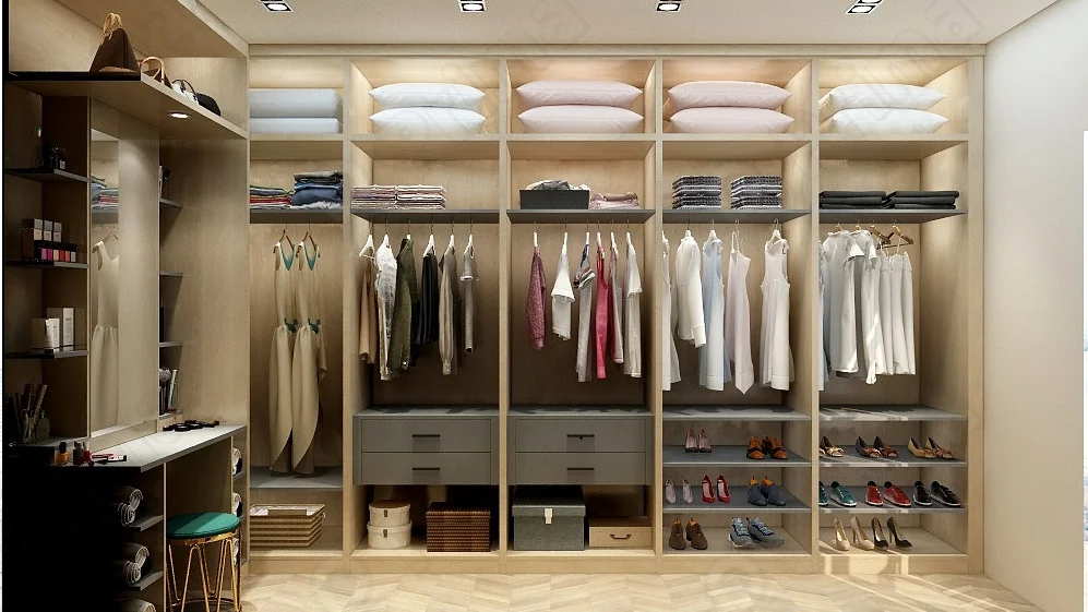 Outdoor Wardrobe With Led New Style Walk In Closet Wardrobe Industrial ...