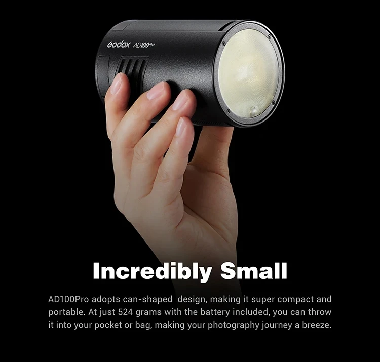 Godox Ad100pro Pocket Flash - 100ws Outdoor Studio Strobe