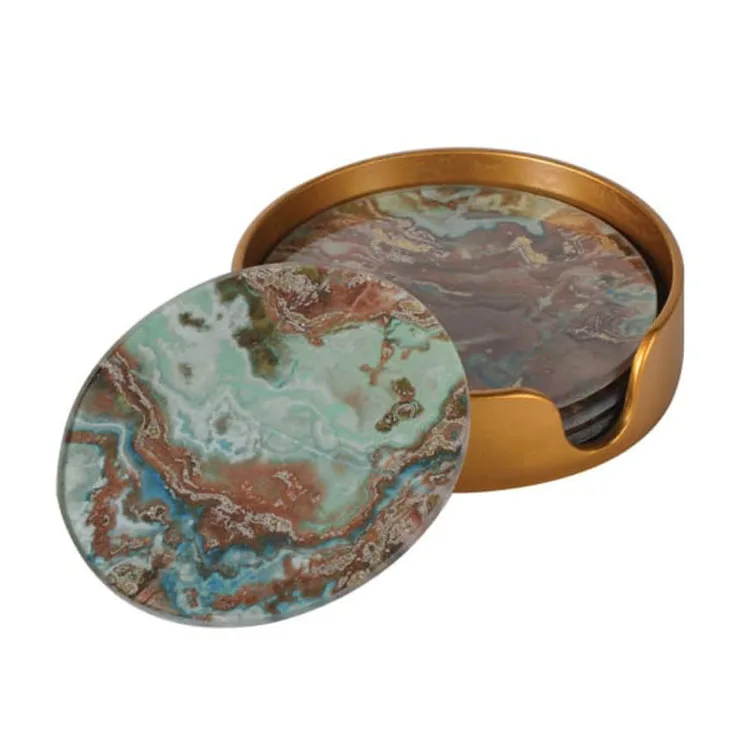 Custom Color & Size Marble Glass Coasters Relatives Gift Best Selling ...