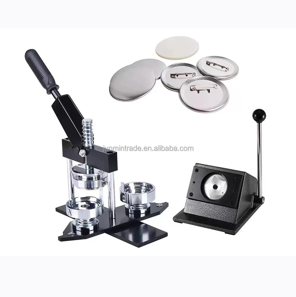 Junmin 75mm Round Badge Machine Set Includes Badge Machine Cutter And ...
