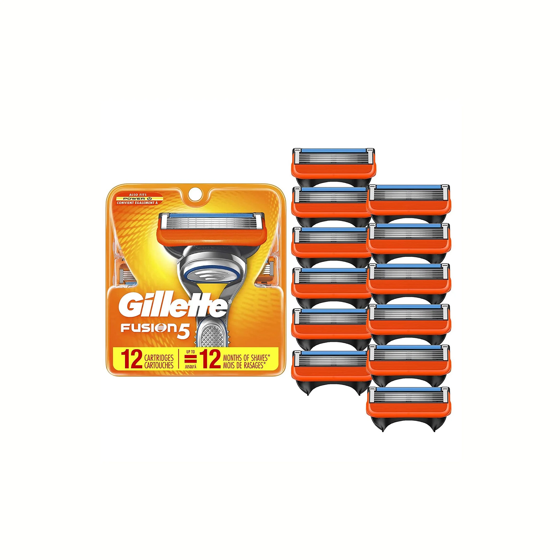 Gillette Fusion5 Power Men's Razor Blade Refills,4 Count - Buy ...