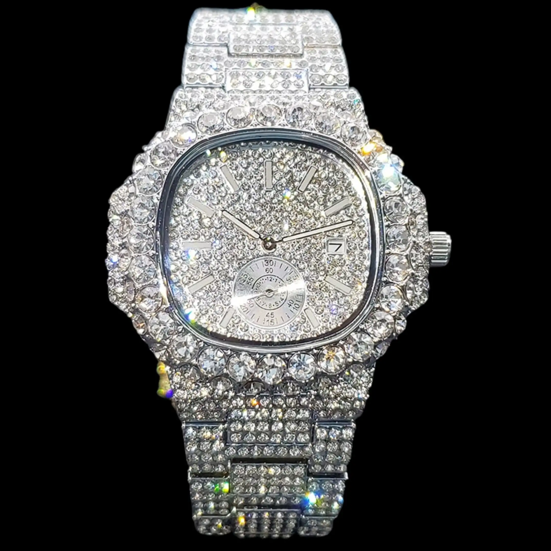 Luxury Customize Iced Out Vvs Moissanite Diamond Watch Hip Hop ...