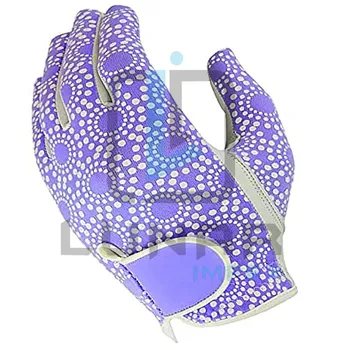 Ladies Purple Color Sublimation Design Sports Golf Gear Gloves Are Made ...