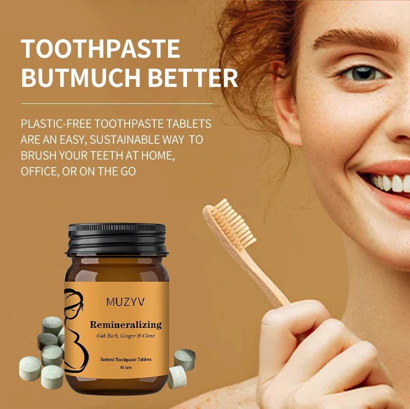 Eco Friendly Teeth Whitening Solid Mouth Wash Charcoal Toothpaste Tablets Oral Refreshing Foam ...