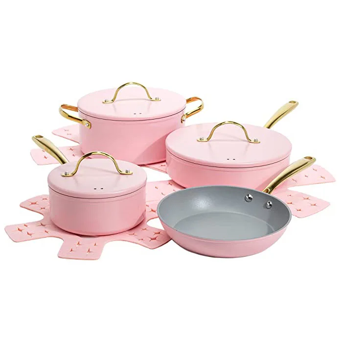 Shop Our Pink Cookware Sets - Durable, Non Stick, and Sustainable