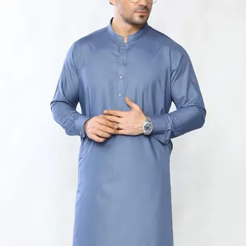 Traditional Design Men Shalwar Kameez Suit Islamic Clothing Summer Wear ...