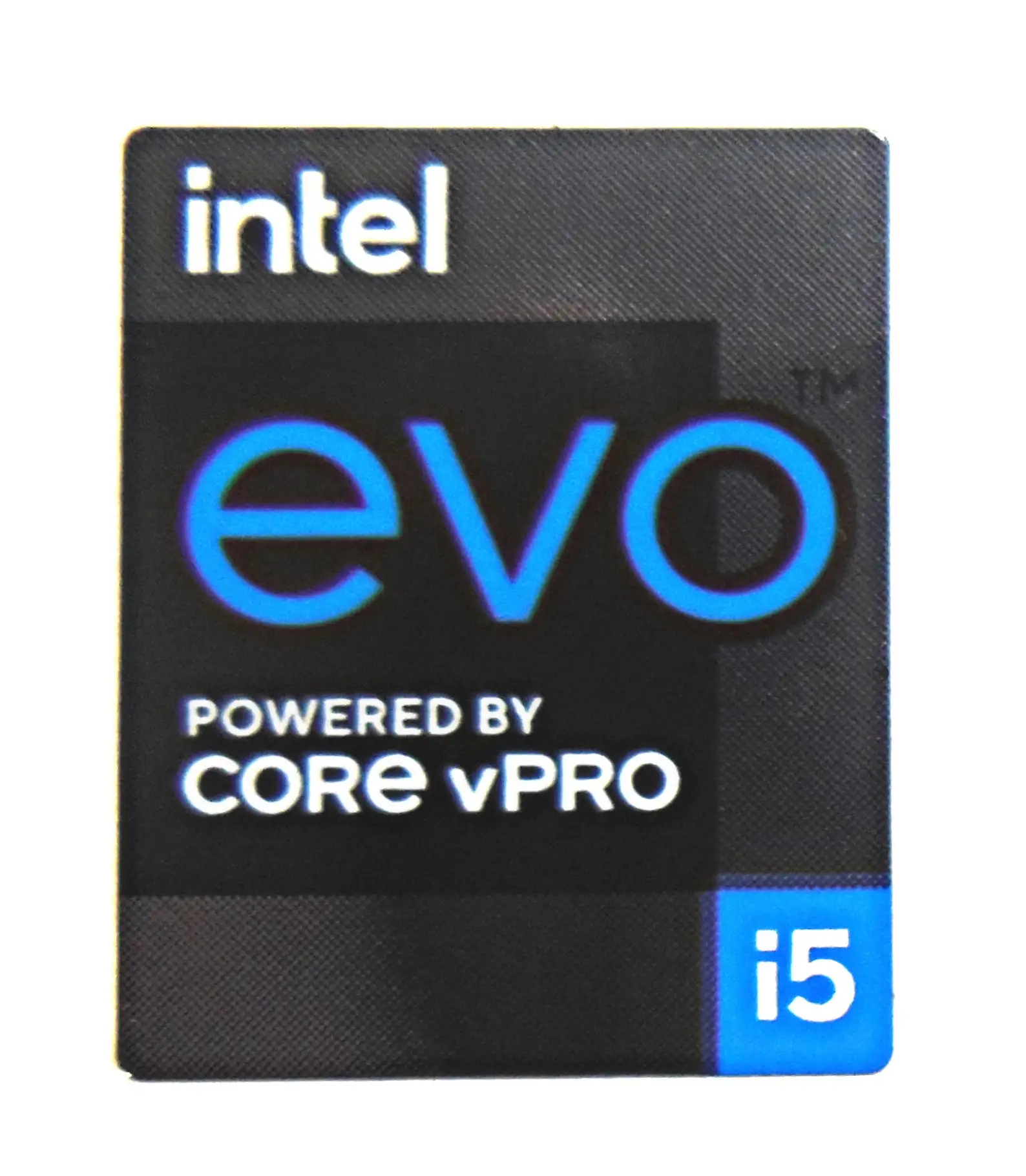 Intel EVO Powered Core I5 VPRO Sticker 18 X 22mm / 11/16\" X 7/8\" 12-24v for Car Diagnostic ...