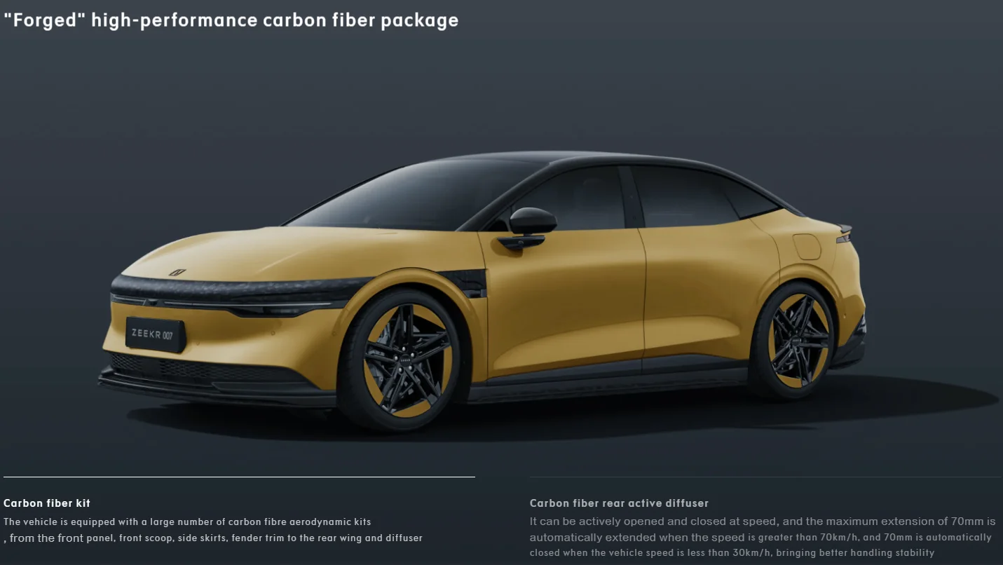 2024 Zeekr 007 Pure Electric Vehicle - 646ps High-Tech Sedan