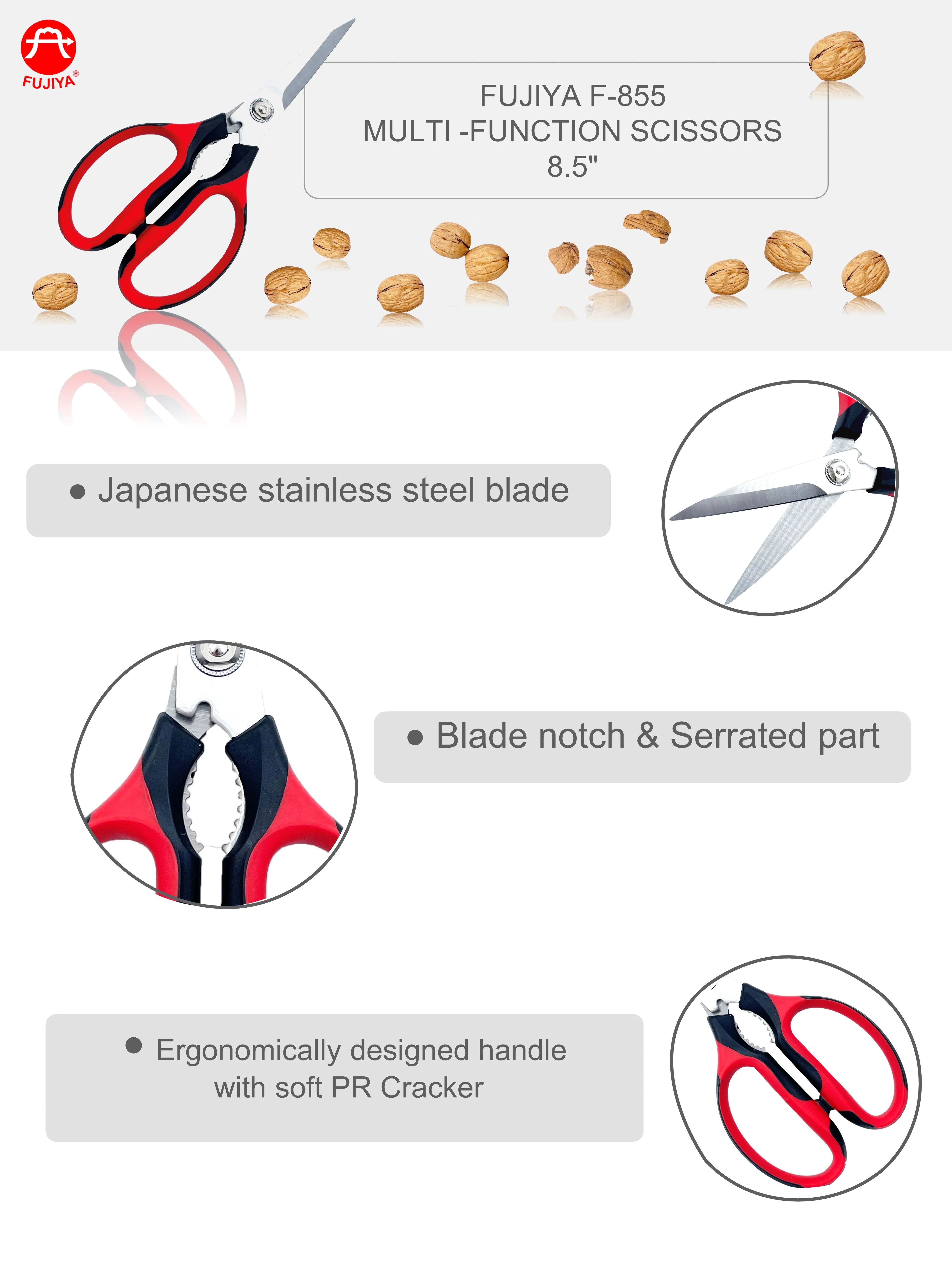 Fujiya Multi-tools Kitchen Scissors & Garden Scissors - Buy Fujiya ...