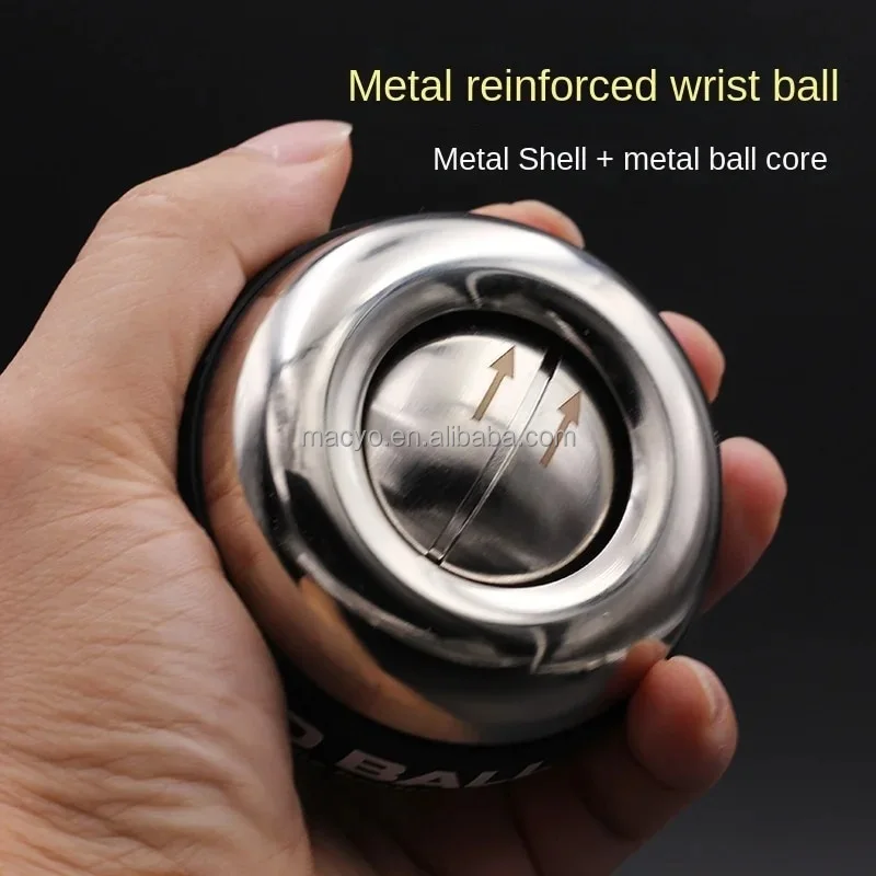 220LBS Metal LED Gyroscope Autostart Range Gyro Power Wrist Ball Arm ...