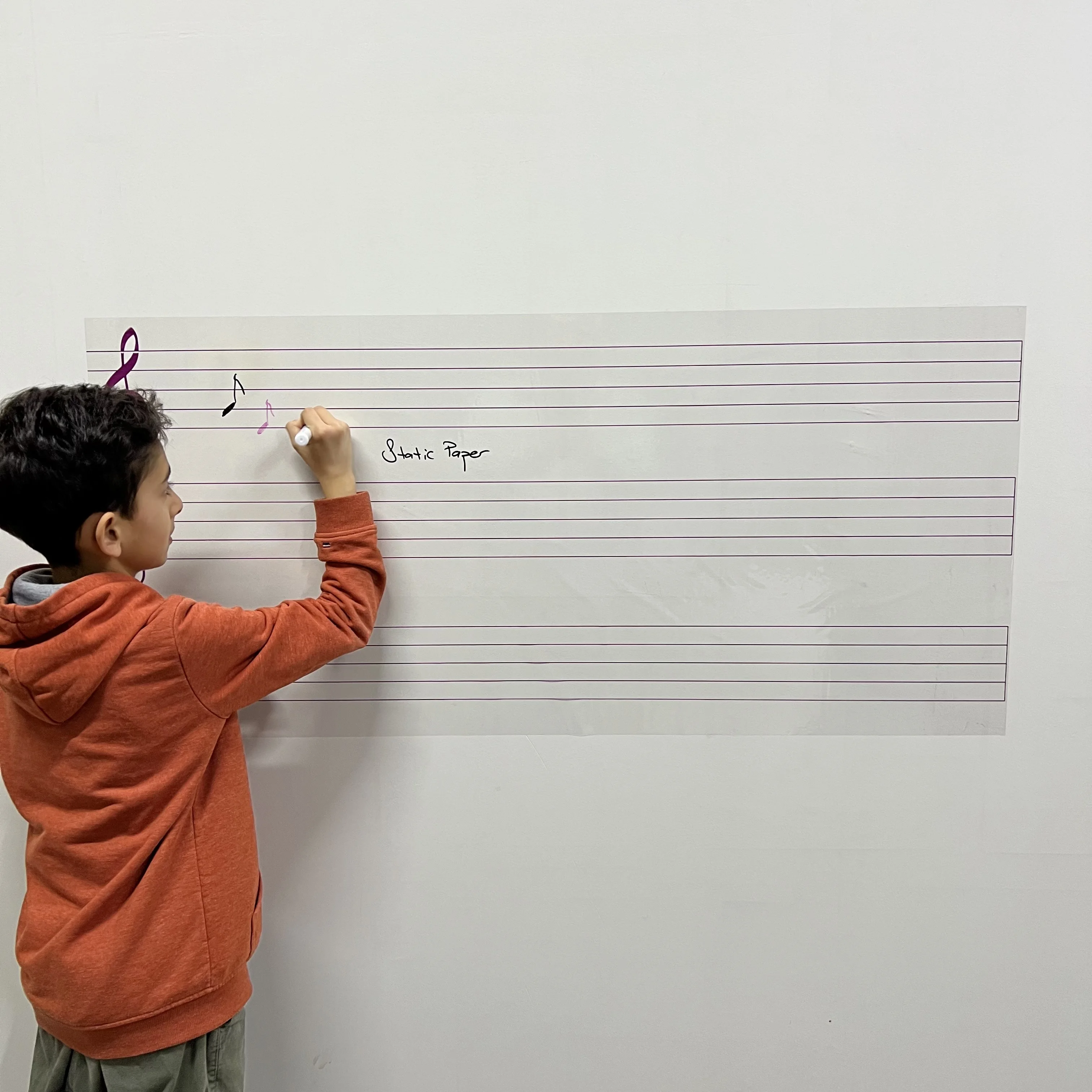 Dry Erase Treble Clef Music Board Reusable Durable Polystyrene Material ...