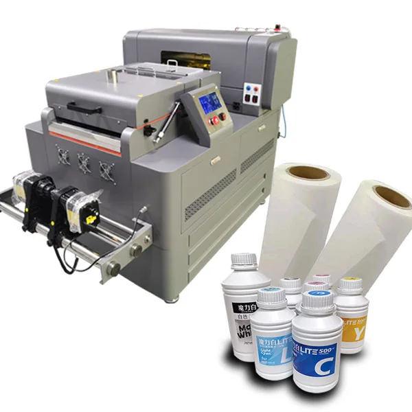 Digital 30cm Inkjet Pet Film Printing Machine XP600 Print Head DTF Printer with Powder Shaking ...