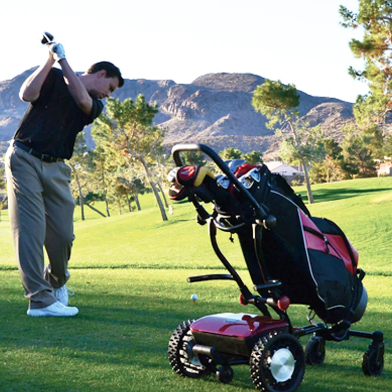 Single Person Electric Golf Scooter Golf Cart Handset Remote Golf Push ...