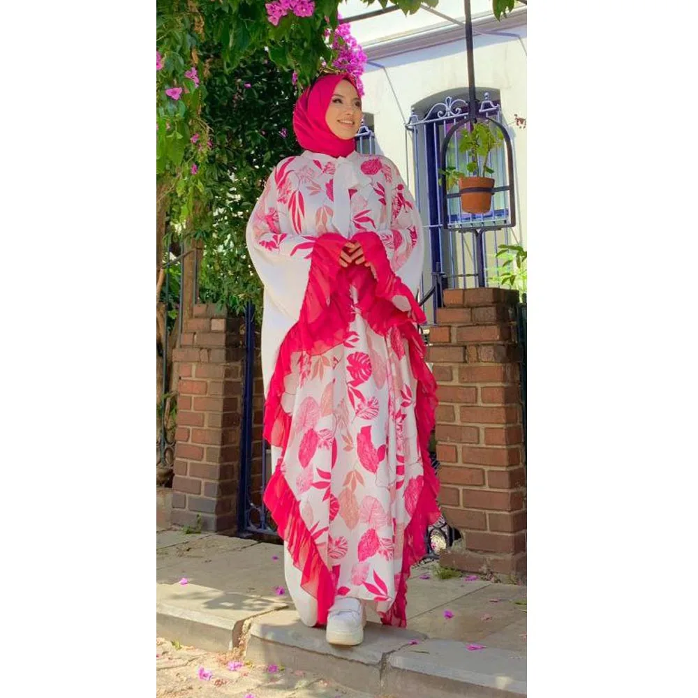 Women Prayer Garment Nida Muslim Abaya Hijab Dress One Piece Loose Long ...