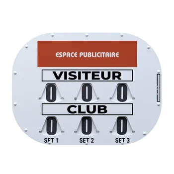 Manual Scoreboard Cliptec Double Sided 80 X 60 Cm For Tennis Padel ...