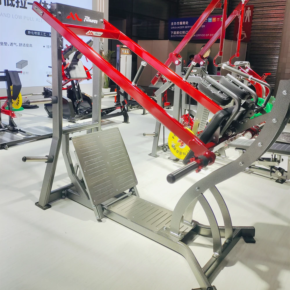 Double Track Squat Gym Strength Training Bodybuilding Plate Loaded ...