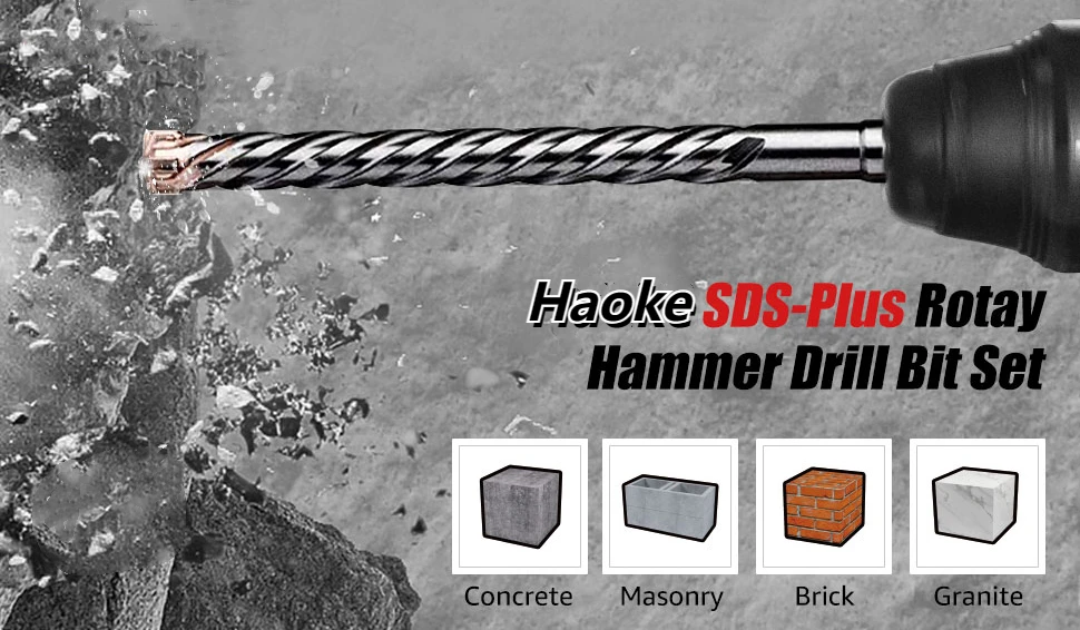 Four Pit Square Handle Cross Impact Sds Plus Hammer Drill Bits for ...