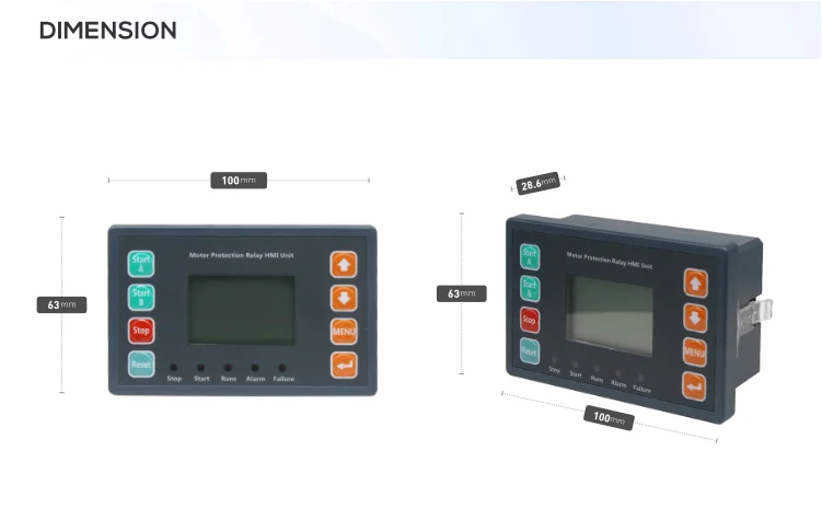 Intelligent Digital Motor Thermal Protector Relay Used For 3 Phase Electric Motor With ...