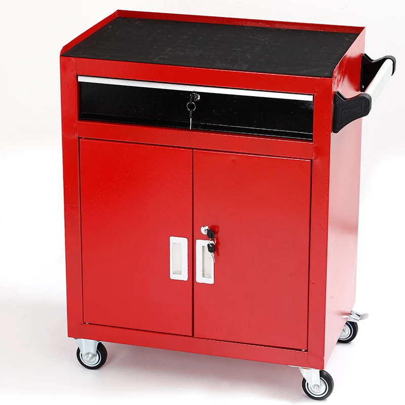 Steel Workbench Workshop Roller Garage Metal Tool Cabinet Rolling Tool ...