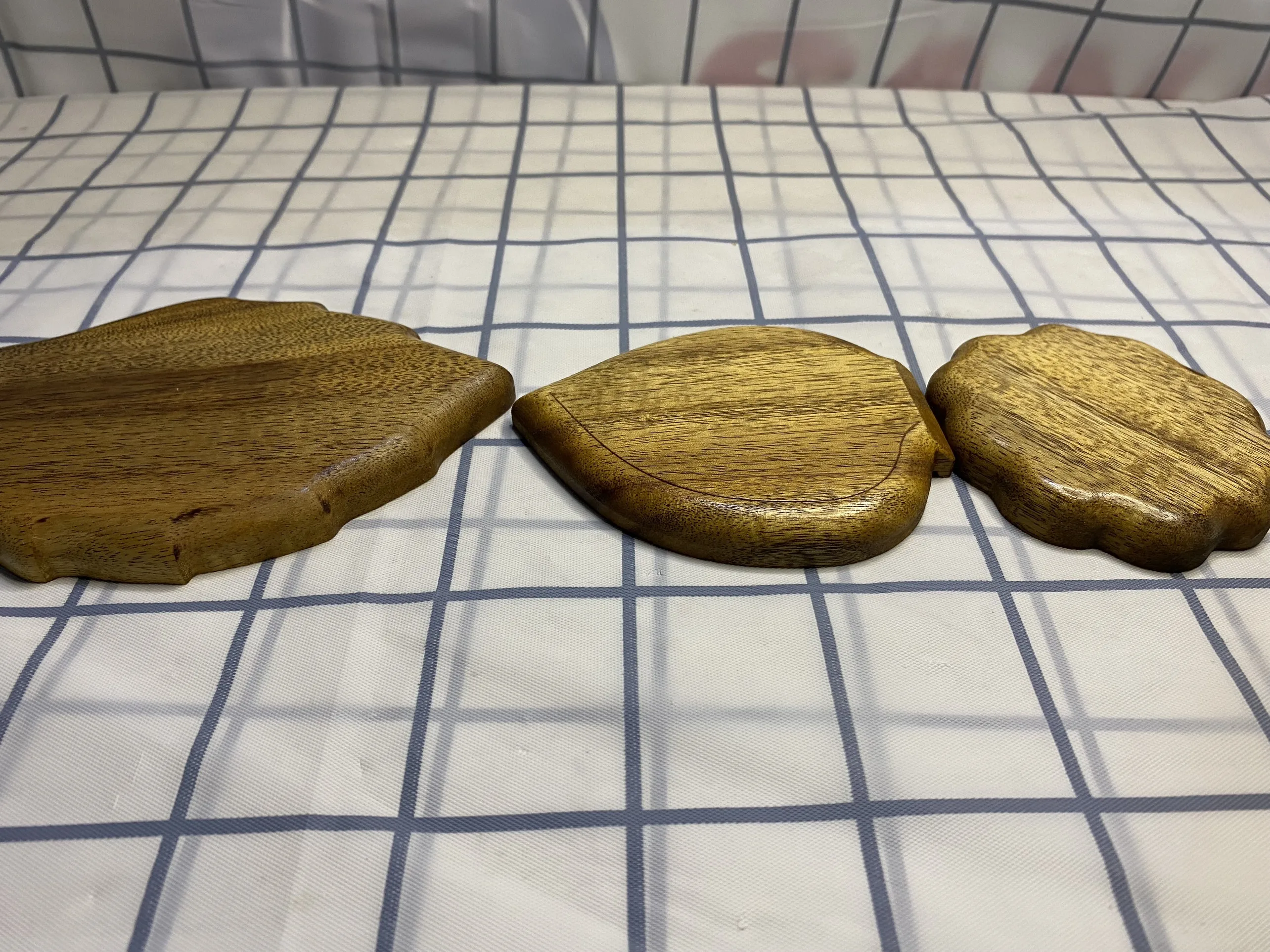 Wooden Mini Plate Small Dinnerware Kitchenware Leaf Shape From Vietnam ...