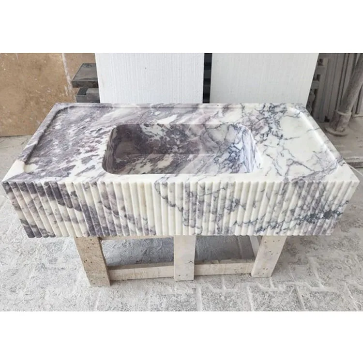 Modern Bathroom Designs Carrara White Marble Double Sink Vanity Marble ...