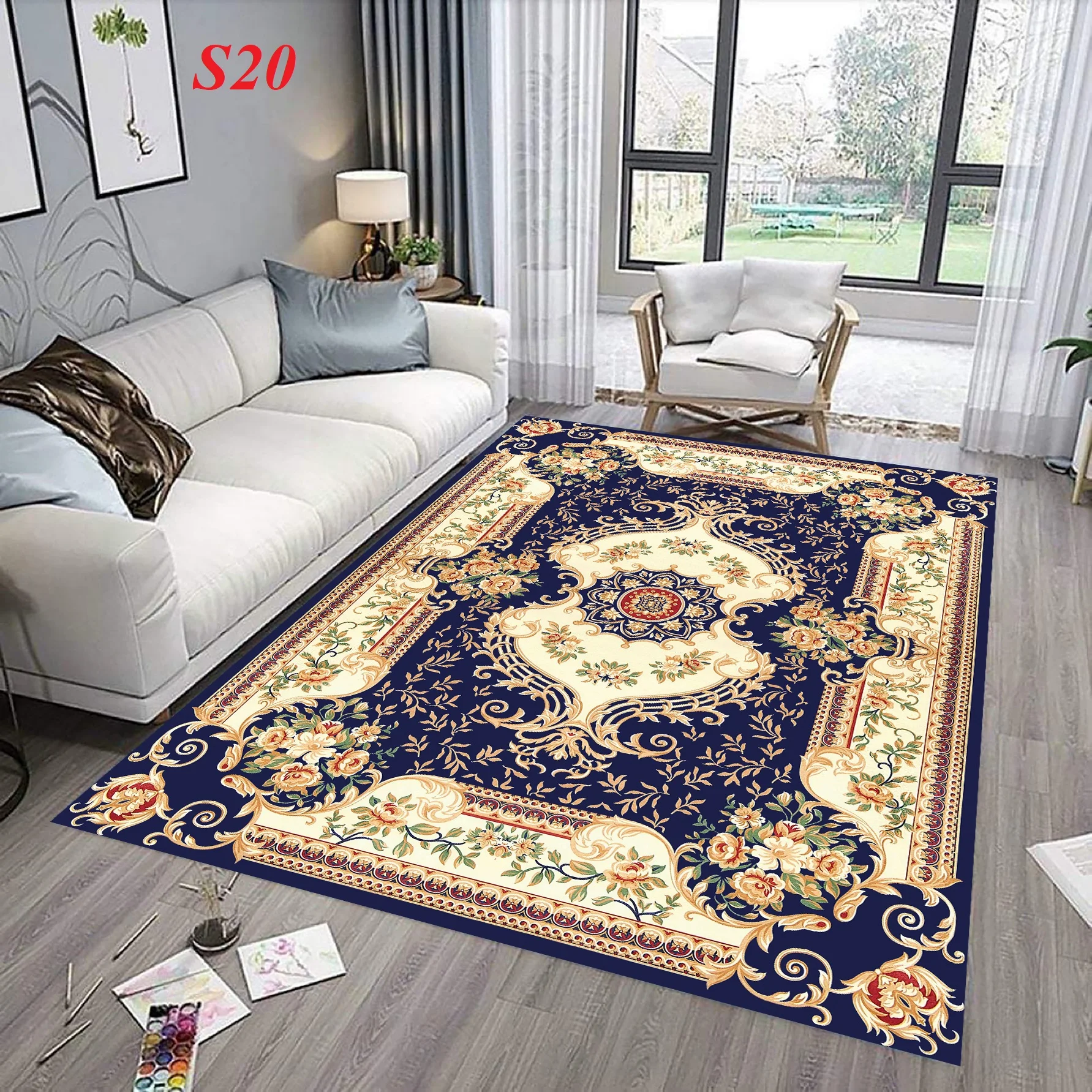 Modern Luxury Carpet With 3d,5d Motifs Sharp Printing Technology For ...