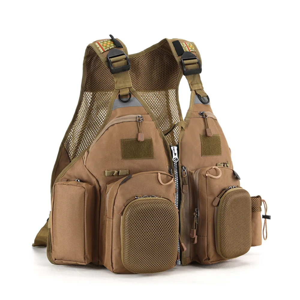Adjustable Multi Pocket Vest For Outdoor Sport Hunting Fishing ...