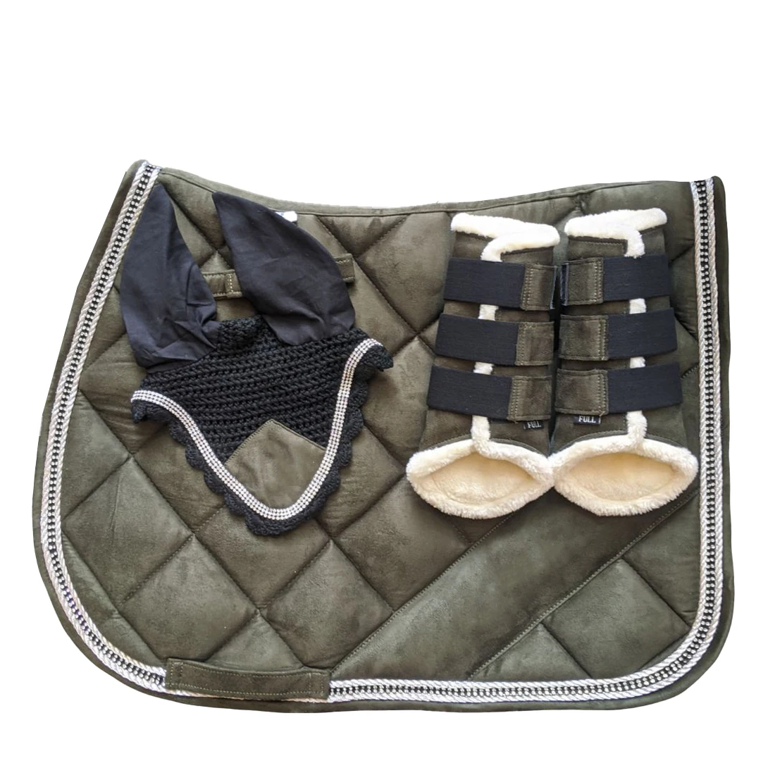 Premium Quality Horse Saddle Pad Sets Matching With Fur Saddle Pad ...