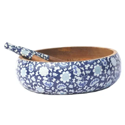 Handmade Enamel Coated Wood Bowls - Stylish & Sustainable