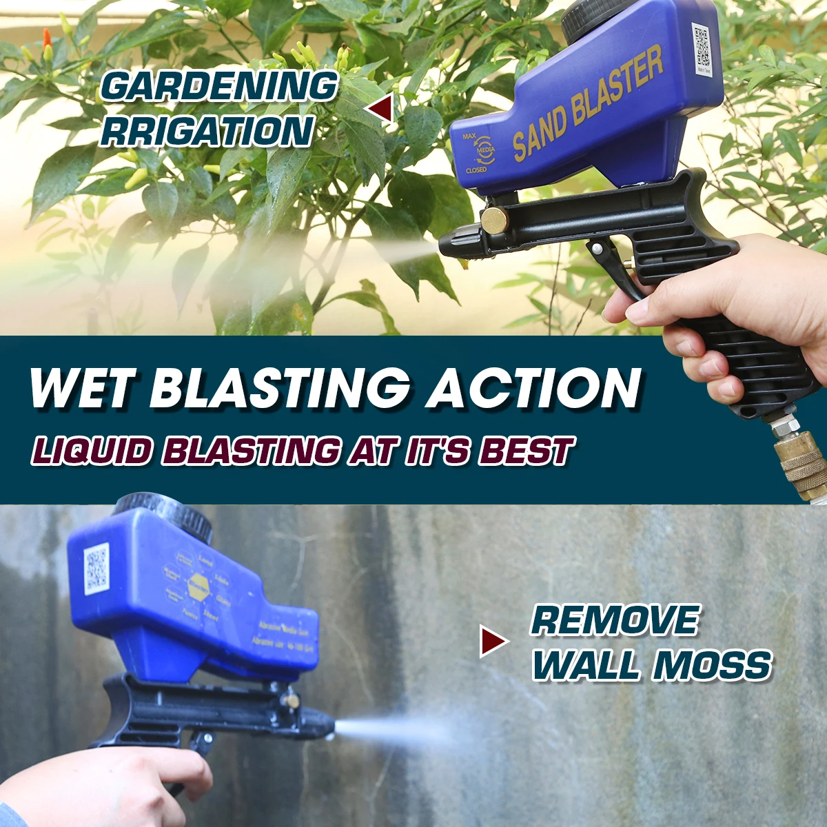 Portable Gravity Sandblasting Gun - Efficient Rust Removal