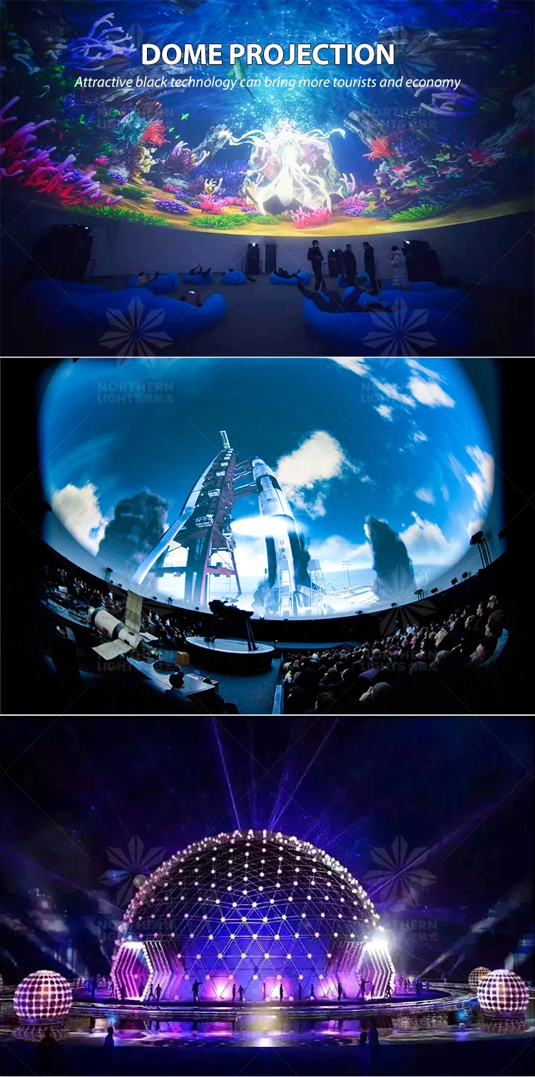 Customized Aluminum 360-Degree Dome Projection Theater